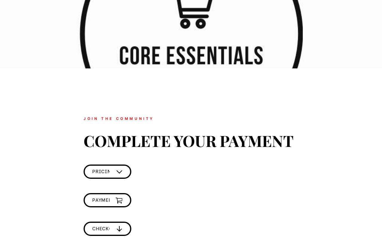 Core Essentials Checkout